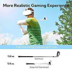ZYBER Charging Dock for Meta Quest 2, Golf Club Attachment for Oculus Quest 2 Accessories