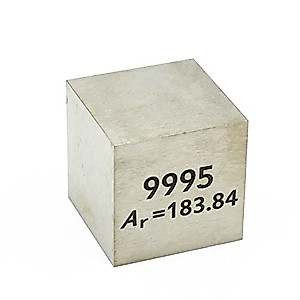 DFUF Element Cube Tungsten Cube W High Purity 3N5 99.95% Laser Marked Research Development Element Simple Substance High Temperature 1 Inch