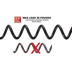 BRIOFOX Shower Curtain Rod 43-73 Inches, Never Rust and Non-Slip Spring Tension Rod for Bathroom, Polished 304 Stainless Steel