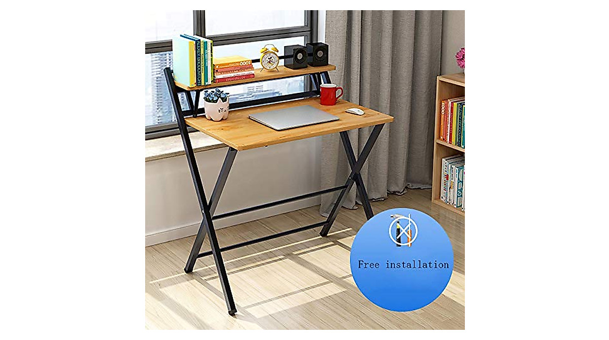 Foldable Study Desk for Small Spaces - Portable & Space-Saving