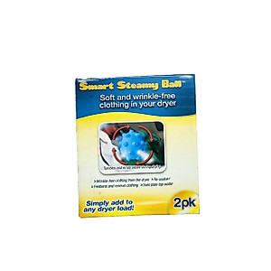 Smart Steamy Ball - Wrinkle Releasing Dryer Balls - Laundry Dryer Fabric Softening Ball - 2 Boxes