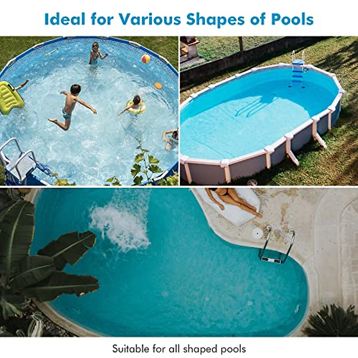 Hydrus Robotic Cordless Pool Vacuum Cleaner for Above Ground Pools with Powerful Dual Brushless Motors,90 Mins Runtime, Self-Parking,Automatic Robot Cleaners for Inground Flat Pools up to 50 Ft