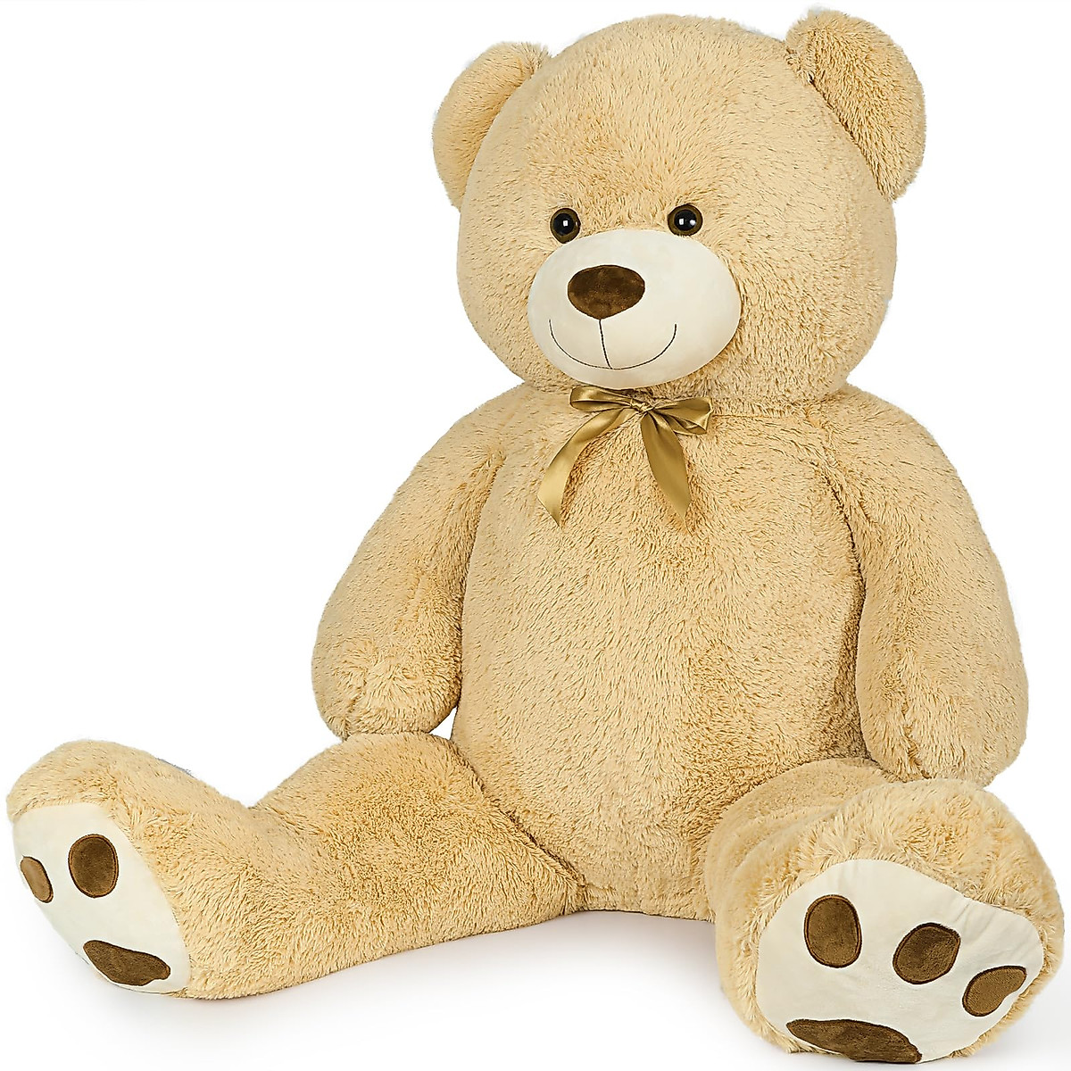 MaoGoLan Giant Big Teddy Bear Jumbo Stuffed Animal Huge Tan Bear Plush Tan Bear for Girlfriend