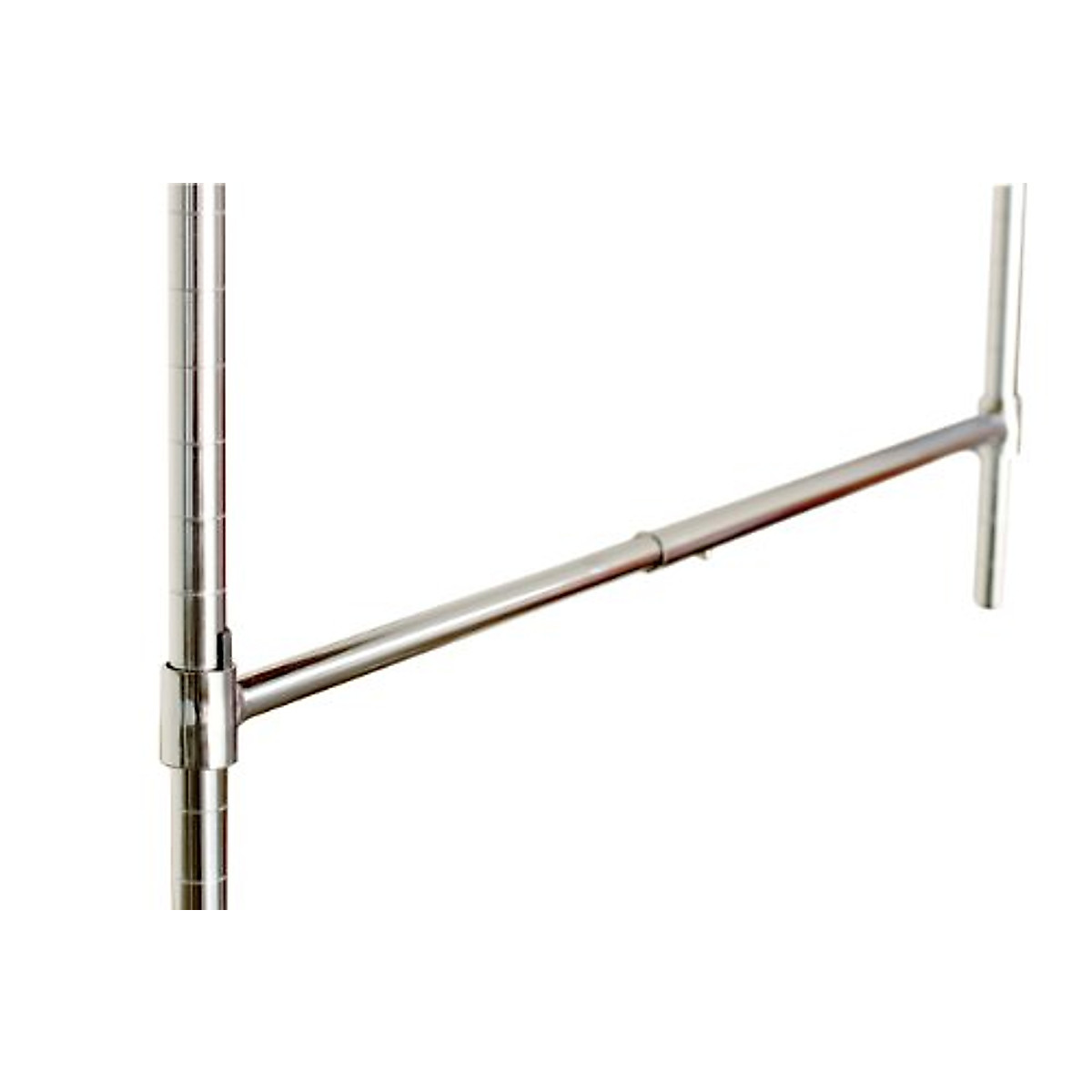 DecoBros Adjustable Hanging Closet Rod, Chrome