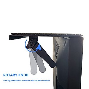 ZANOLY Monitor Top Shelf Screen Top Shelf TV Top Shelf Adjustable Storage Bracket Computer Screen Shelf for Media Boxes, Game Console, Router and Home Decor，2pck
