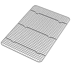 ELO MIT FREUDE KOCHEN! 12 Inch x 17 Inch Wire Cooling Rack, Chrome Plate Steel