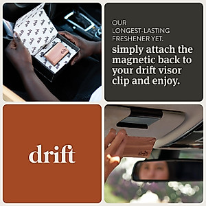 Drift Car Air Freshener - Wood Air Freshener - Car Odor Eliminator - Teak Scent Starter Kit