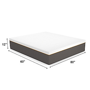 OYT Queen Size Mattress, 12" Inch Gel Memory Foam Queen Bed Mattress in a Box with CertiPUR-US Certified Foam for Sleep Supportive & Pressure Relief,Cloud-Like Experience