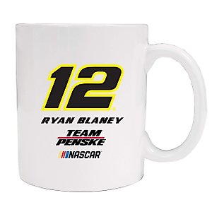 R and R Imports, Inc Ryan Blaney #12 Ceramic White Mug New for 2020 (White).