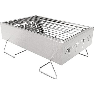 BBQ Grill Outdoor Gas grill Portable Mini BBQ Charcoal Grill Folding Stainless Steel Grill For Camping Outdoor Barbecue Smoker Grill Outdoor Charcoal Grill