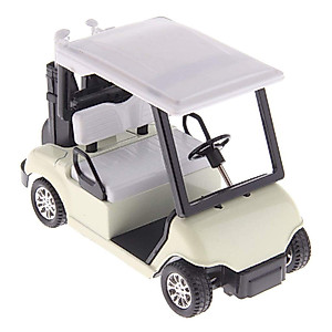 1/20 Scale Alloy Golf Cart Vehicle Model, Diecast Pull Back Car Model Kids Collectible Toy