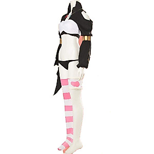 Poetic Walk Lolita Dress Milim Nava Cosplay Costume Womens Suit Uniform Bikini Outfit (Womens-XS, Black Set)