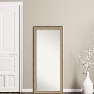 Amanti Art Bronze Full Length Mirror, 65x29 Elegant Brushed Bronze Tall Free Standing Body Wall Mirror Full Length for Dressing, Casual Frame, Lean on Floor or Hang, Wall Decor from WI, USA