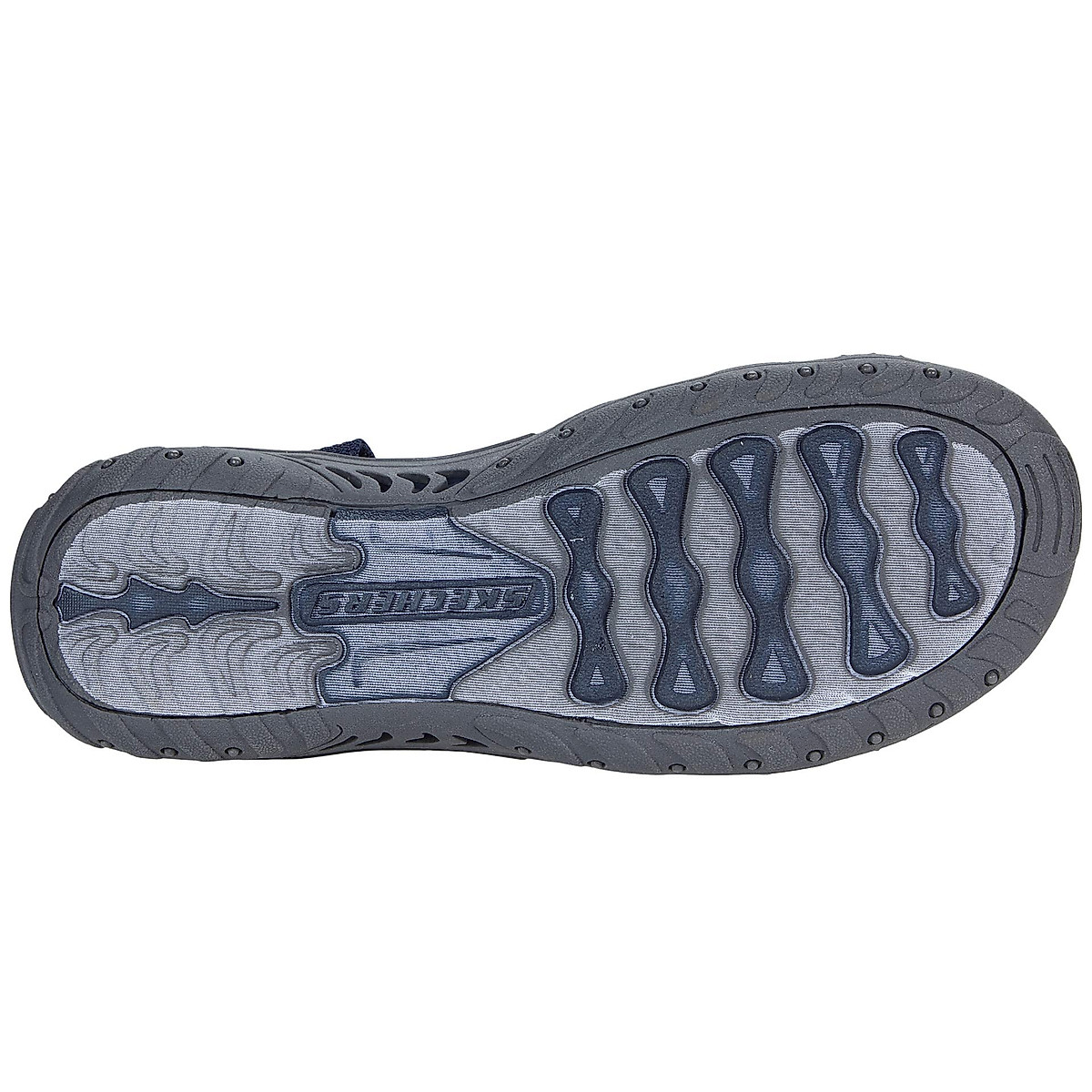 Skechers Women's Reggae-IRIE MON Sport Sandal, Navy/Blue, 9