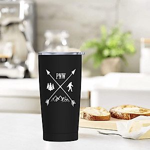 Yipaidel 20oz Insulated Tumbler with Lid - Vacuum Sealed Travel Mug for Hot & Cold Drinks, Leak Proof Water Bottle for Commute, Gym - Inspirational Gift for Women, Mom, Sister, Best Friend