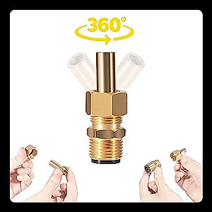 usvehj Swimming Pool Spa Brass Deck Jet Nozzle 590041 R0560400 Replacement for Zodiac Deck Jet Water Design-1/2 NPT (4-Pack)