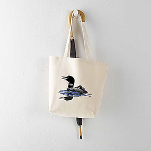 CafePress Calling Loon Tote Bag Natural Canvas Tote Bag, Reusable Shopping Bag