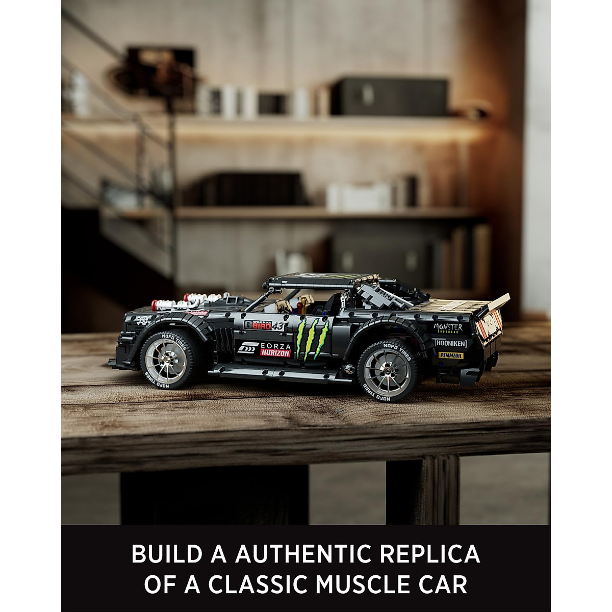 Nifeliz HOONIKEN Model Car Set, Colletible Building Toy for Adults, for Car Lovers and Muscle Car Fans (3141 Pieces