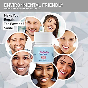 F.ZENI Teeth Repair Kit, Temporary Teeth Replacement Kit, Do it Yourself Thermal Fitting Beads, Moldable False Teeth for Snap On Instant and Confident Smile