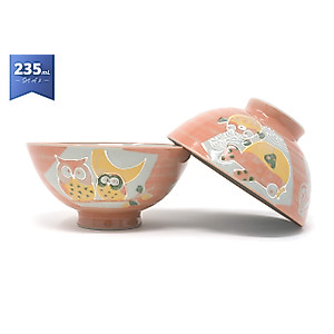 Liphontcta Traditional Japanese Porcelain Bowls - Made in Japan, 8 Ounce, Set of 2