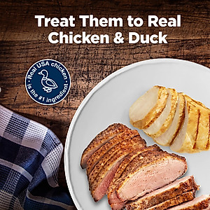 Blue Buffalo Nudges Jerky Cuts Dog Treats, Made in the USA with Natural Ingredients, Chicken & Duck, 10-oz. Bag