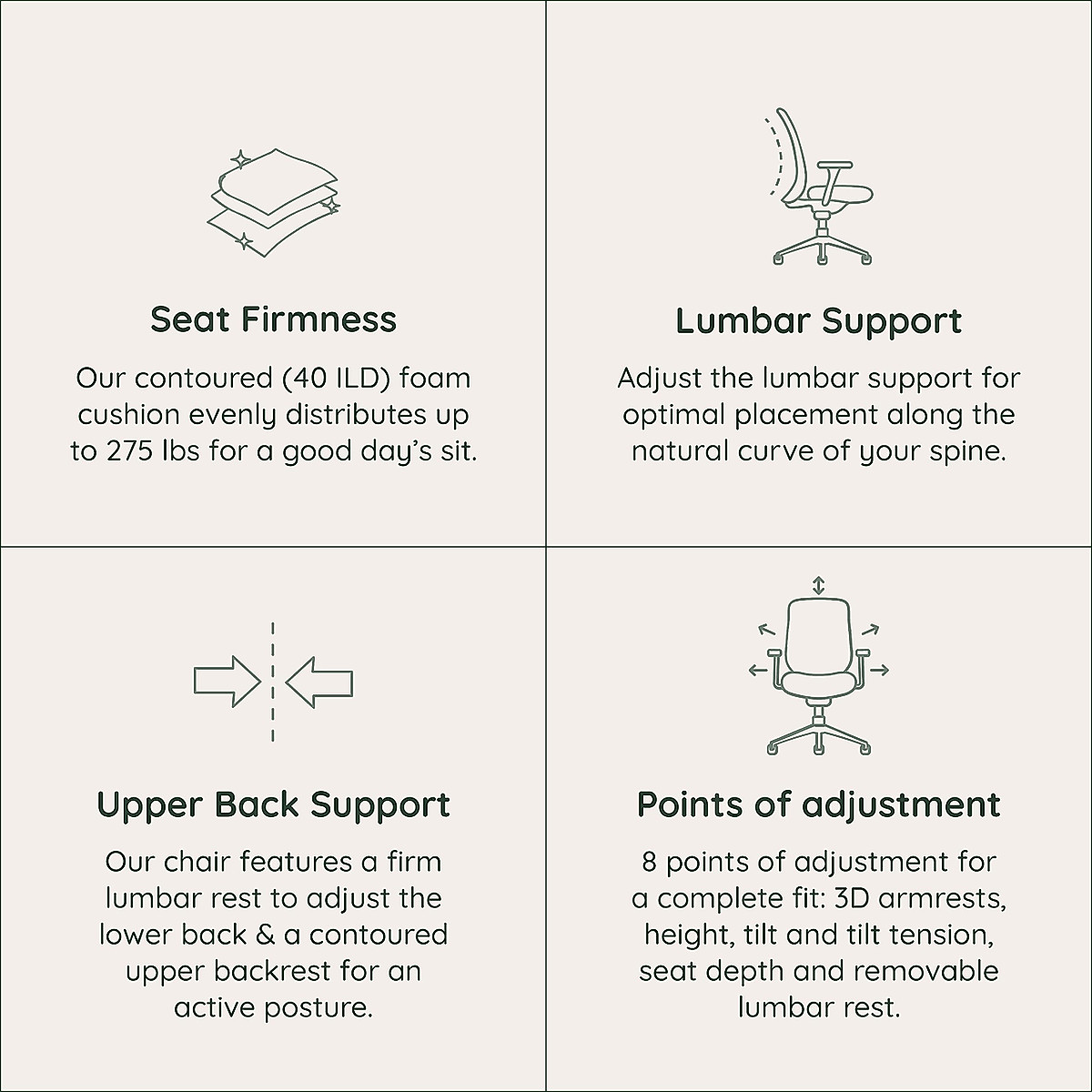 Branch Ergonomic Chair - A Versatile Desk Chair with Adjustable Lumbar Support, Breathable Mesh Backrest, and Smooth Wheels - Experience Optimal Comfort and Support - All Black