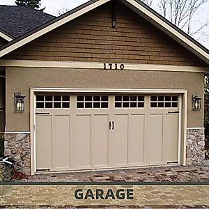 Dusk to Dawn Sensor Outdoor Wall Sconces - HWH Exterior Wall Mount Light Fixture Matte Black, 2-Pack Porch Lights for Garage, Doorway, Balcony, Garden, 5HD27B-PC-2PK BK