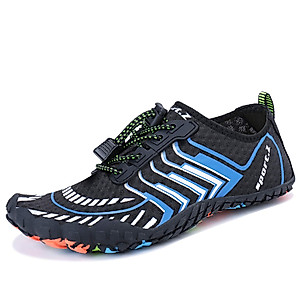 MAYZERO Water Shoes Men Women Swim Surf Shoes Beach Pool Shoes Wide Toe Hiking Aqua Shoes Winter House Slippers