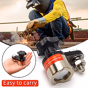 600A Magnetic Welding Ground Clamp, Switchable Magnet Welding Holder, Grounding Magnetic Connector Earth Switch for Welding Fixed