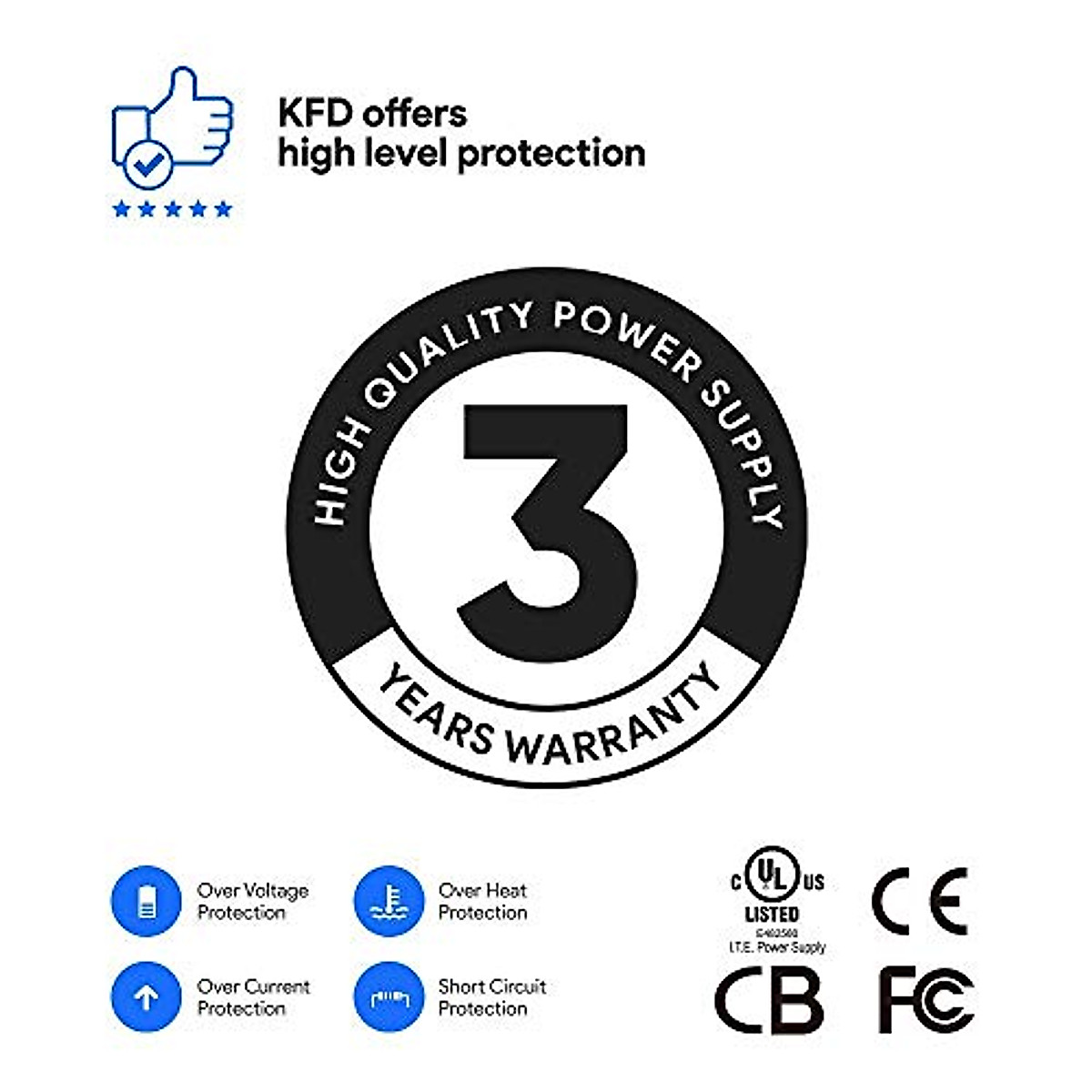 KFD 22V 455MA Printer Charger Power Supply for HP Deskjet 1518 1010 1510 (Not PSC 1510) 1512 2540 2541 2542 2543 2544 OJ 2620 2621 2622 2624 2645 2646 All-in-One Printer 0957-2403 0957-2385 Power Cord