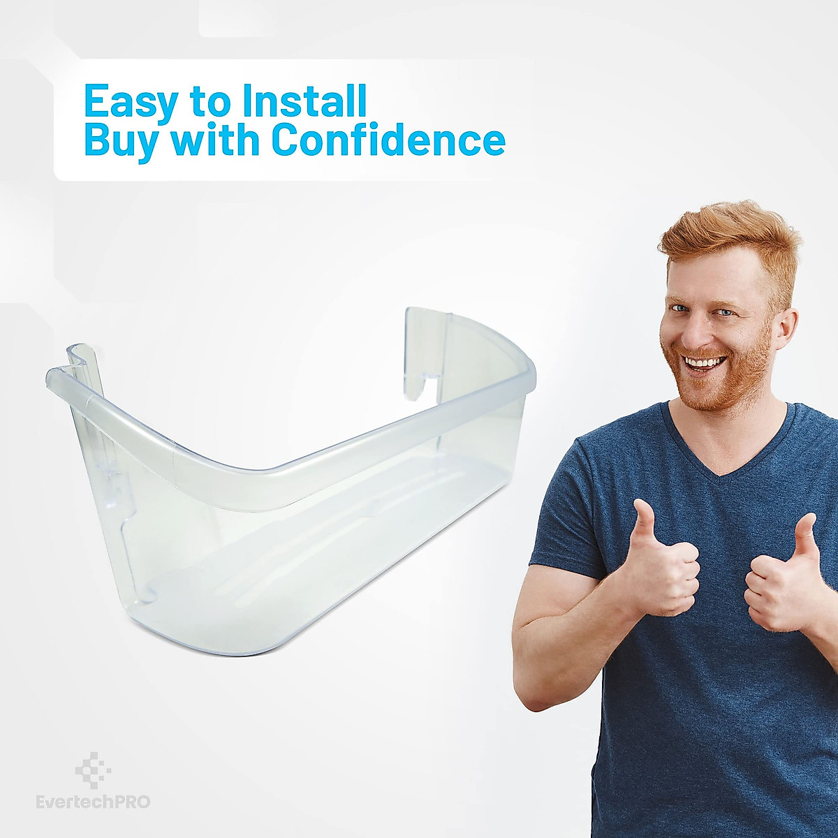 EvertechPRO 242126602 Door Bin Replacement for Frigidaire