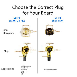 Oiyagai 50Pcs IPEX I-PEX MHF1 IPEX IPX U.FL SMD SMT Solder for PCB Mount Socket Jack Female RF Coaxial Connector