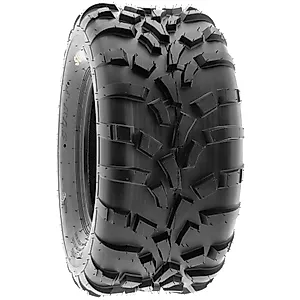 SunF 25x11-12 (25x11x12) ATV/UTV Off-Road Tire, 6PR, Directional Knobby Tread | A010