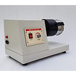 Yantra 110 V Laboratory Ball Mill 2 kg Motor Driven Heavy Duty with 10 Big Stainless Steel Balls (15 mm) and 35 Small Stainless Steel Balls (8 mm)