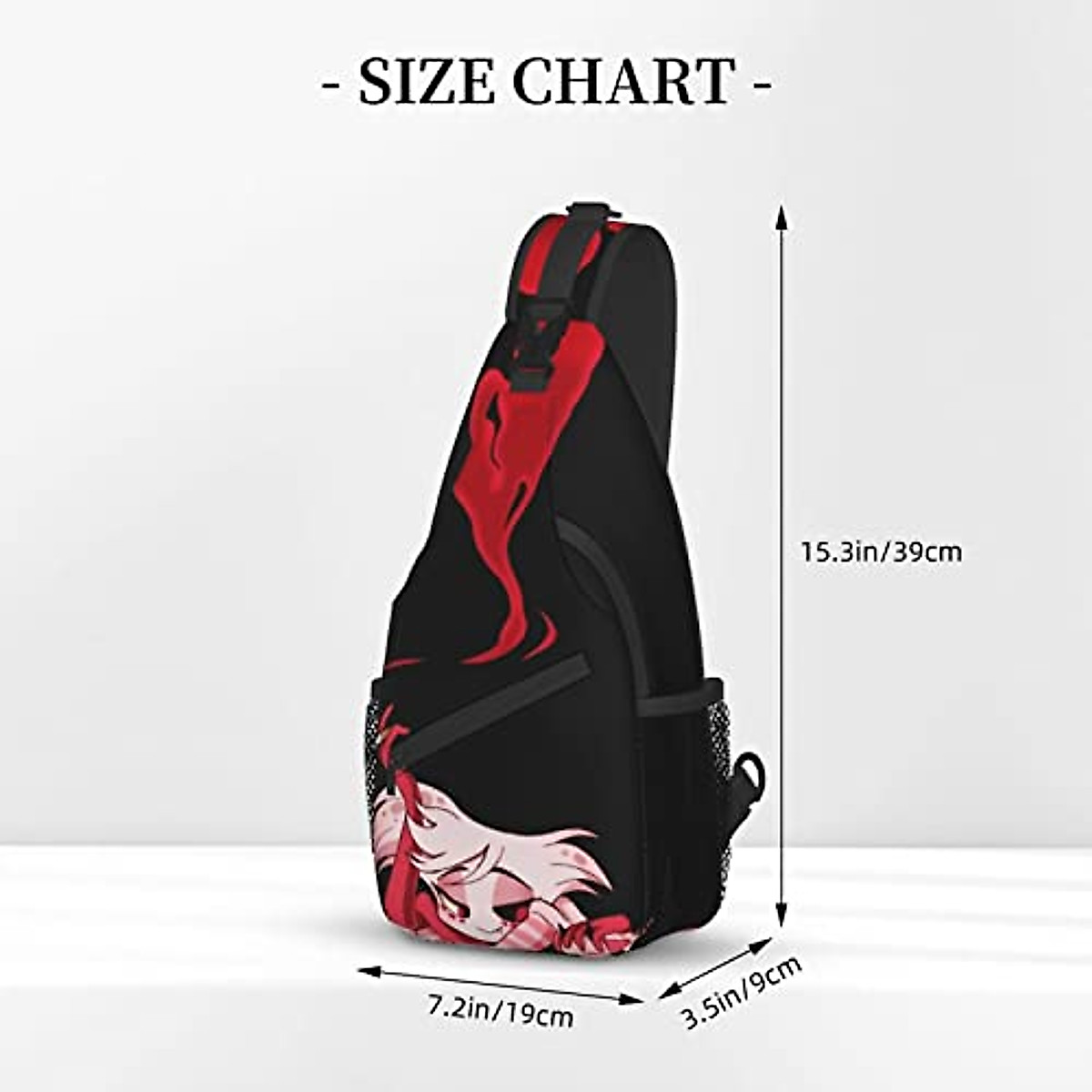 Hazbin Hotel Angel Dust Anime Crossbody Sling Backpack Travel Chest Shoulder Bag