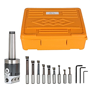 waltyotur 2 Inch Boring Head MT3 Bar Tool Set for Milling Forming and Drilling Machines