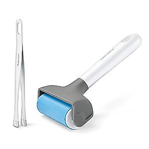 RANCOVY Brayer Roller & Mat Remover Tool Tweezers Set for Cricut/Silhouette/Brother and T-Shirts Heat Transfer Projects Printmaking