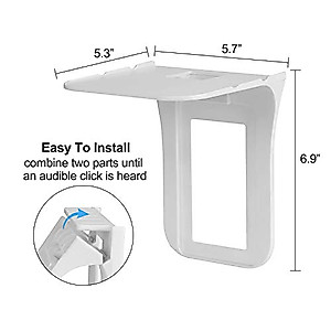 SHEN RONG Outlet Shelf,Outlet Shelves,Easy InstallHolds Up to 10 lbs - Space Saving Solution (2 Pack)
