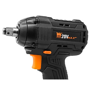 WEN Cordless Impact Wrench, Brushless with 20V Max 2.0 Ah Lithium-Ion Battery and Charger (20107)
