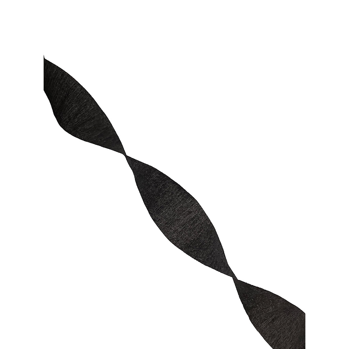 BLACK and WHITE Crepe Paper Streamers (2 Rolls Each Color) MADE IN USA!