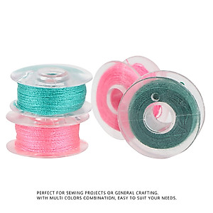 Jeanoko Sewg 64pcs 24×19×2 64pcs Colorful Hand Machine Sewing Thread Set Clothes String Spool Box Fr-197