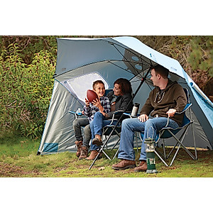 Sport-Brella Vented SPF 50+ Sun and Rain Canopy Umbrella for Beach and Sports Events (8-Foot, Red)