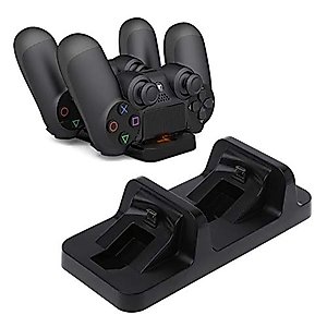 Dual USB Charging Dock Station Stand for PS4 4 Controller Handle Charger for PS4
