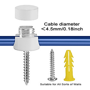 6 Pack Plastic Swag Hooks for Ceiling Hanging,Sangle Sopffy Lamp Hook for Hanging Pendant Lighting Fixture Ceiling Light Hook for Chandelier Ceiling Lights Cable,White