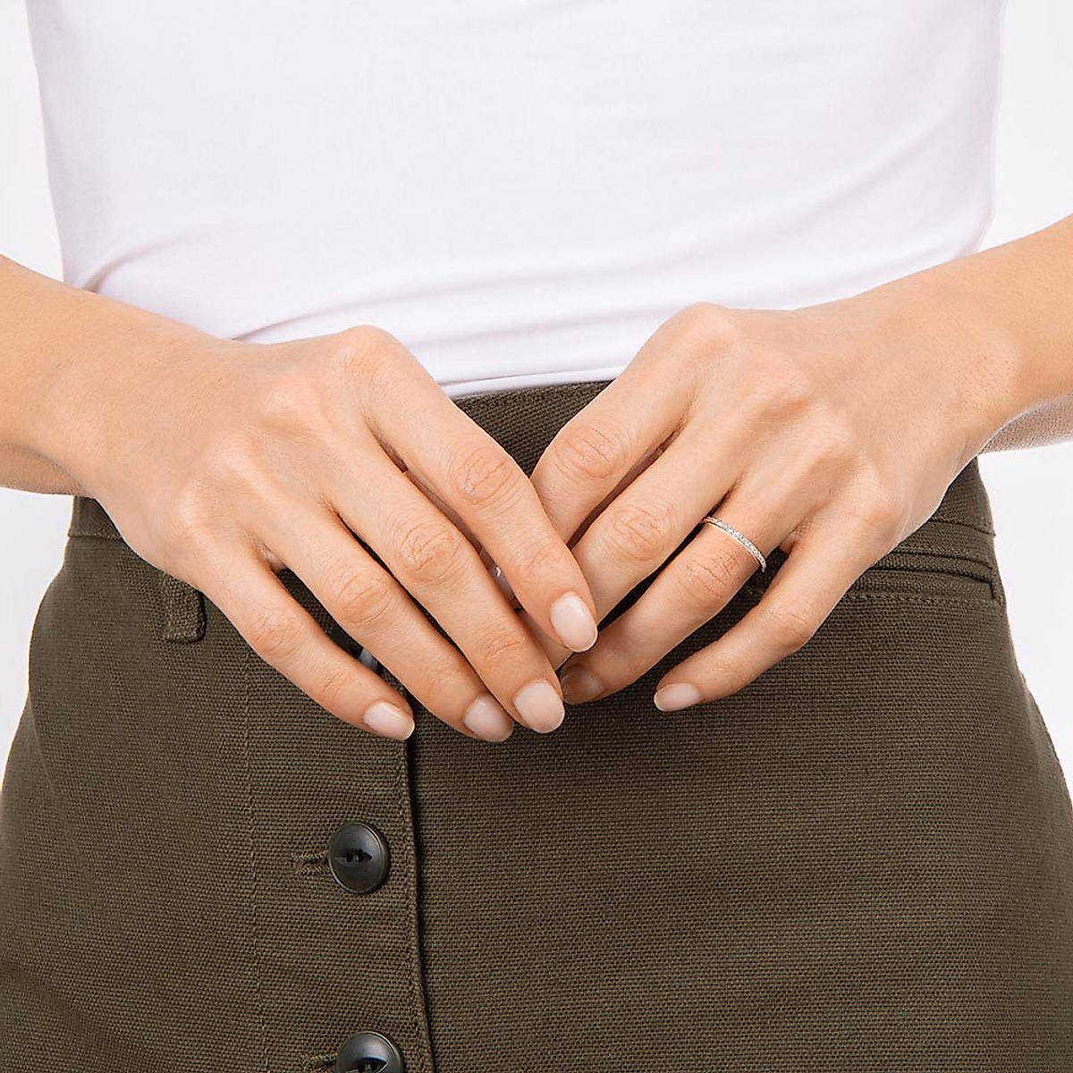 Blocaci Wedding Rings for Women 0.25 ct. tw. Moissanite Wedding Bands for Women 10k 14k 18k White Gold Free Engraving