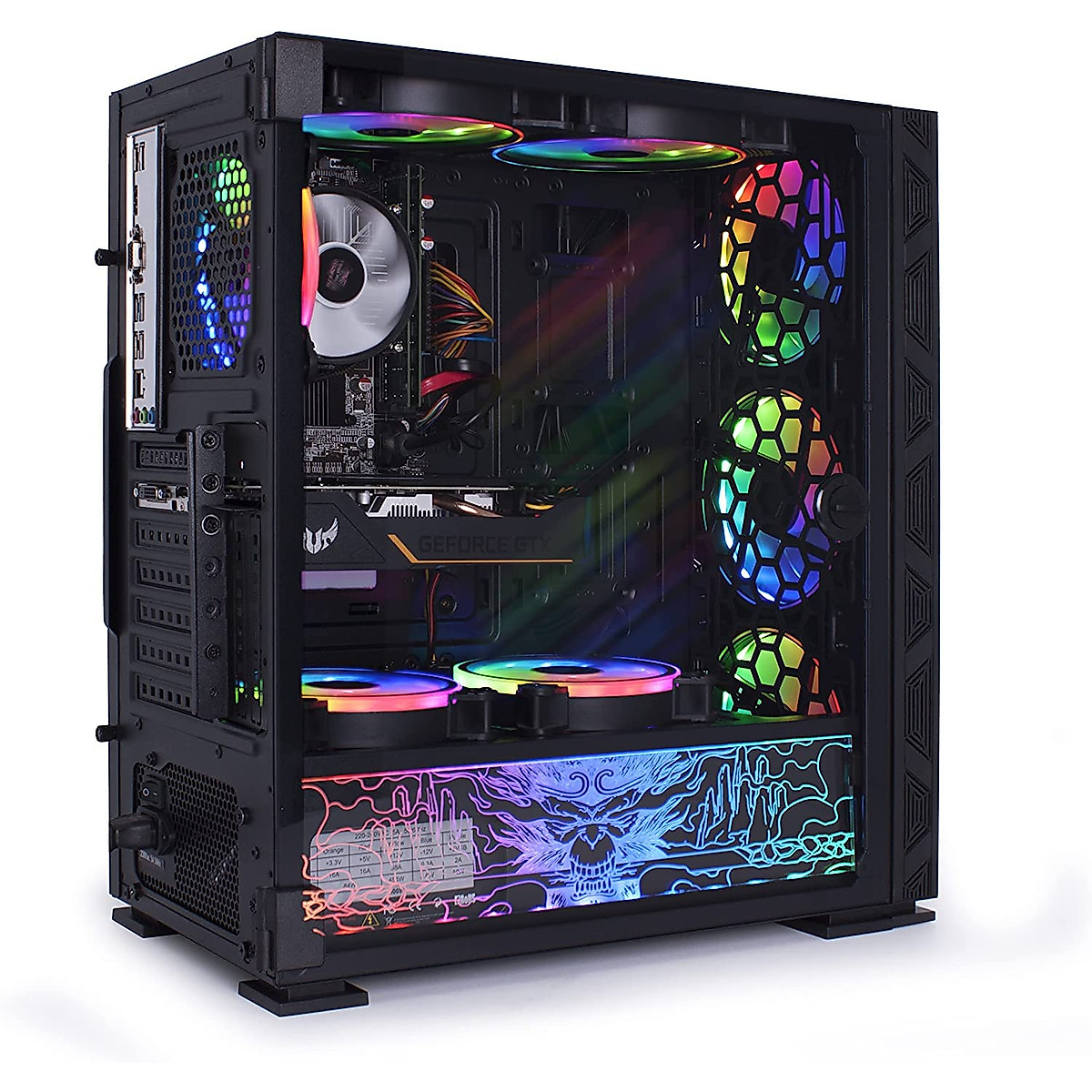 Veno Scorp Budget Gaming PC 22” Bundle Intel Core i5-8GB RAM - 500GB HDD – GT 710 2GB NeonZilla 8 ARGB Gaming Case - WINDOWS 10