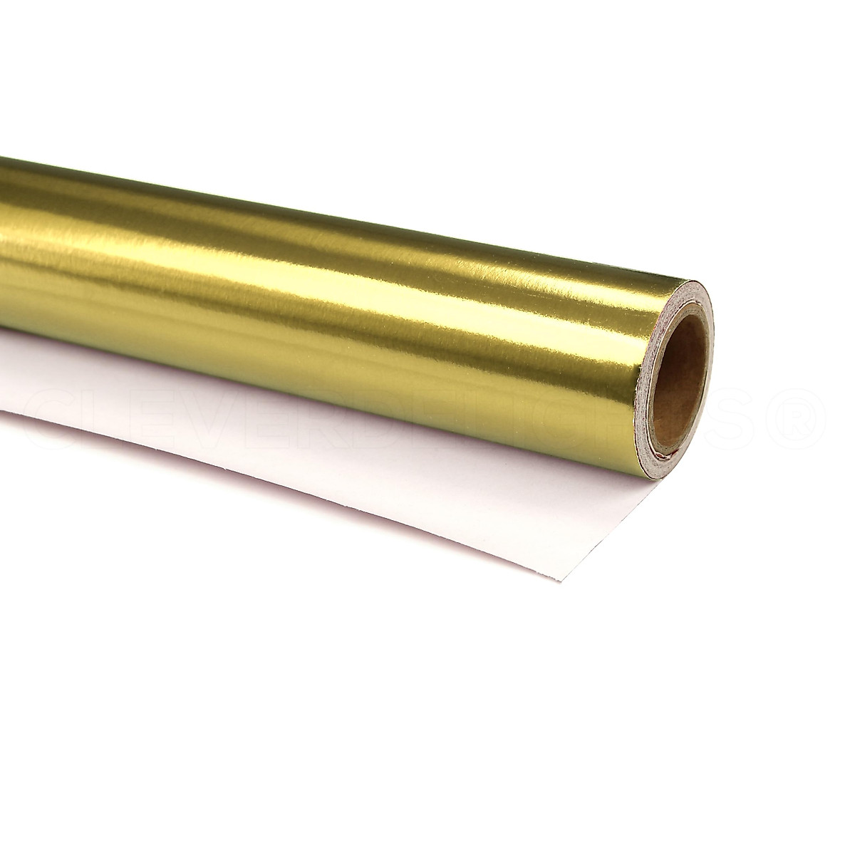 CleverDelights Metallic Gold Wrapping Paper - 30" x 300" JUMBO Roll - 62.5 Sq Ft - Shiny Premium Gift Wrap Paper