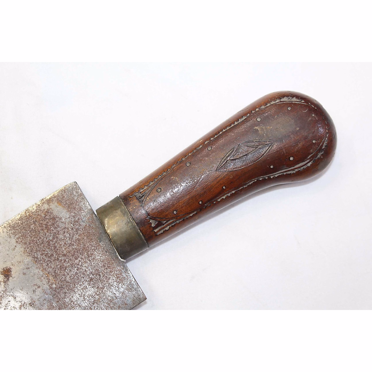 Rajasthan Gems Dagger Knife Kukri Khukuri Old Handmade Steel Blade Engraved Wood Handle D835