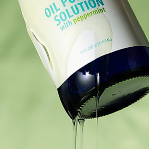 PurO3 Ozonated Oil Pulling Solution - Organic, Ozonated Coconut Oil Pulling for Teeth and Gums - Ozone Infused Oil Pulling Solution - Non-Toxic Teeth & Gum Pulling Oil with Peppermint, 8 oz