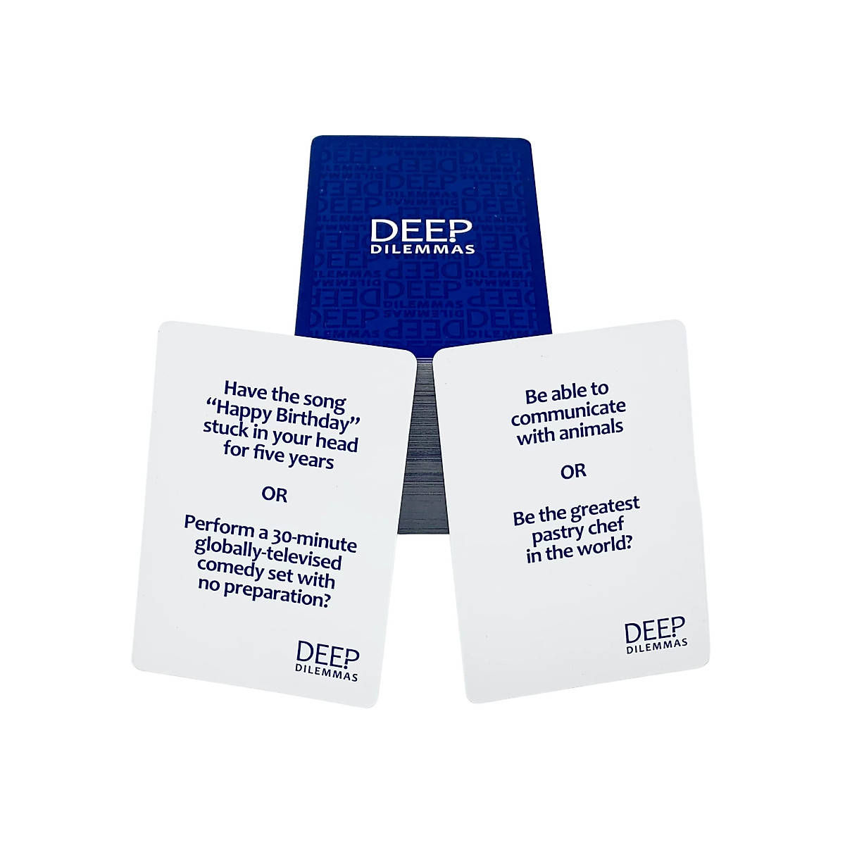 Deep Dilemmas - 200 Original 'Would You Rather' Conversation Cards for Ridiculous Debates & Better Relationships, Adults 16+